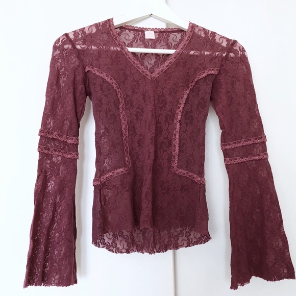 Tops | Romantic Boho Lace Top | Poshmark
